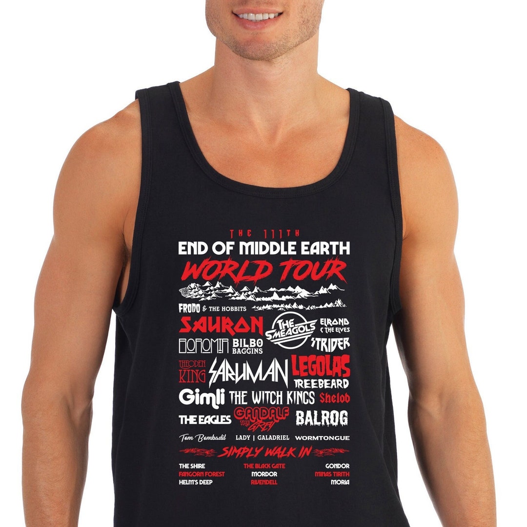 End of Middle Earth Tour Tank Top Lotr Tank Top Lord of the - Etsy