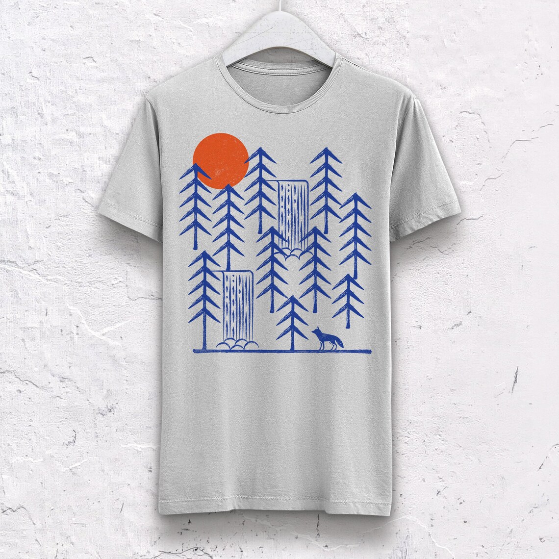 Wild Fox T-shirt, Fox Shirt, Fox T-shirt, Fox Tee, Sun Shirt, Geometric ...