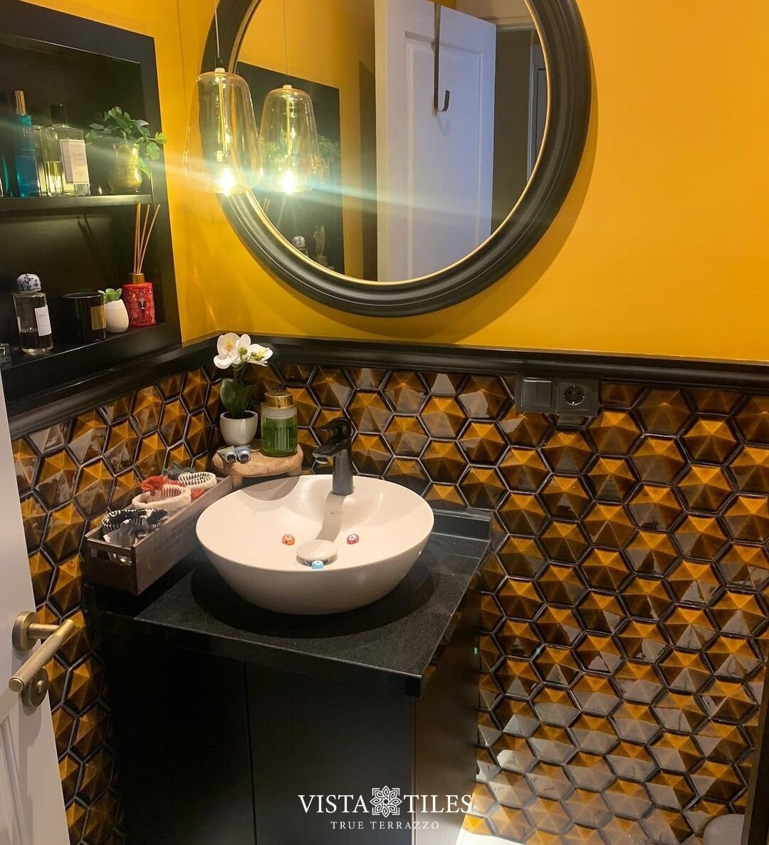 3D Hexagon Tile.hexagonal Tile, Relief Star,ottoman Seljuk Tiles ...