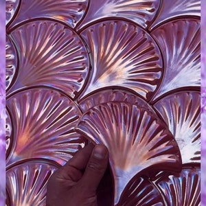 Mosaic Wall ,special Production Pink Ceramic Fish Scale Pattern Tile ...