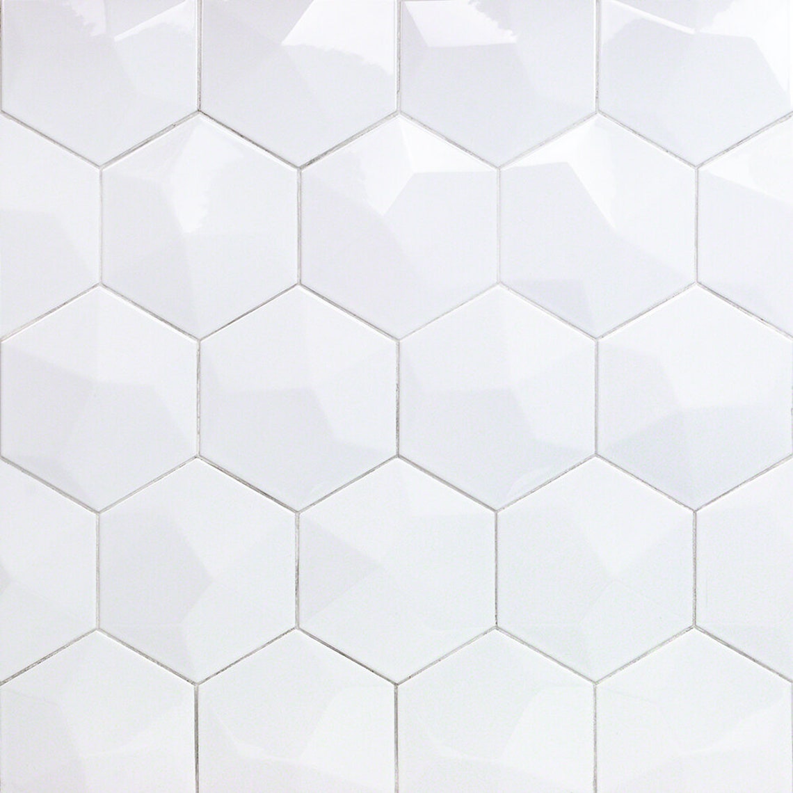 Plain White Hexagonal Pattern Tile Ceramic ,ottoman Seljuk Tiles ...