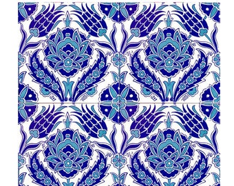 Turkish Ceramic Tile, Set of 25 Pcs (10sqf + 1 Sqm), Ottoman Tile,hamam ...