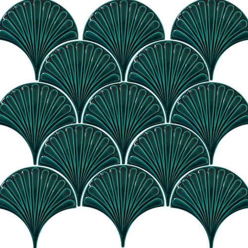 Tilesmosaic Wall & Floor Tilegreen Oyster Fish Scale Pattern - Etsy