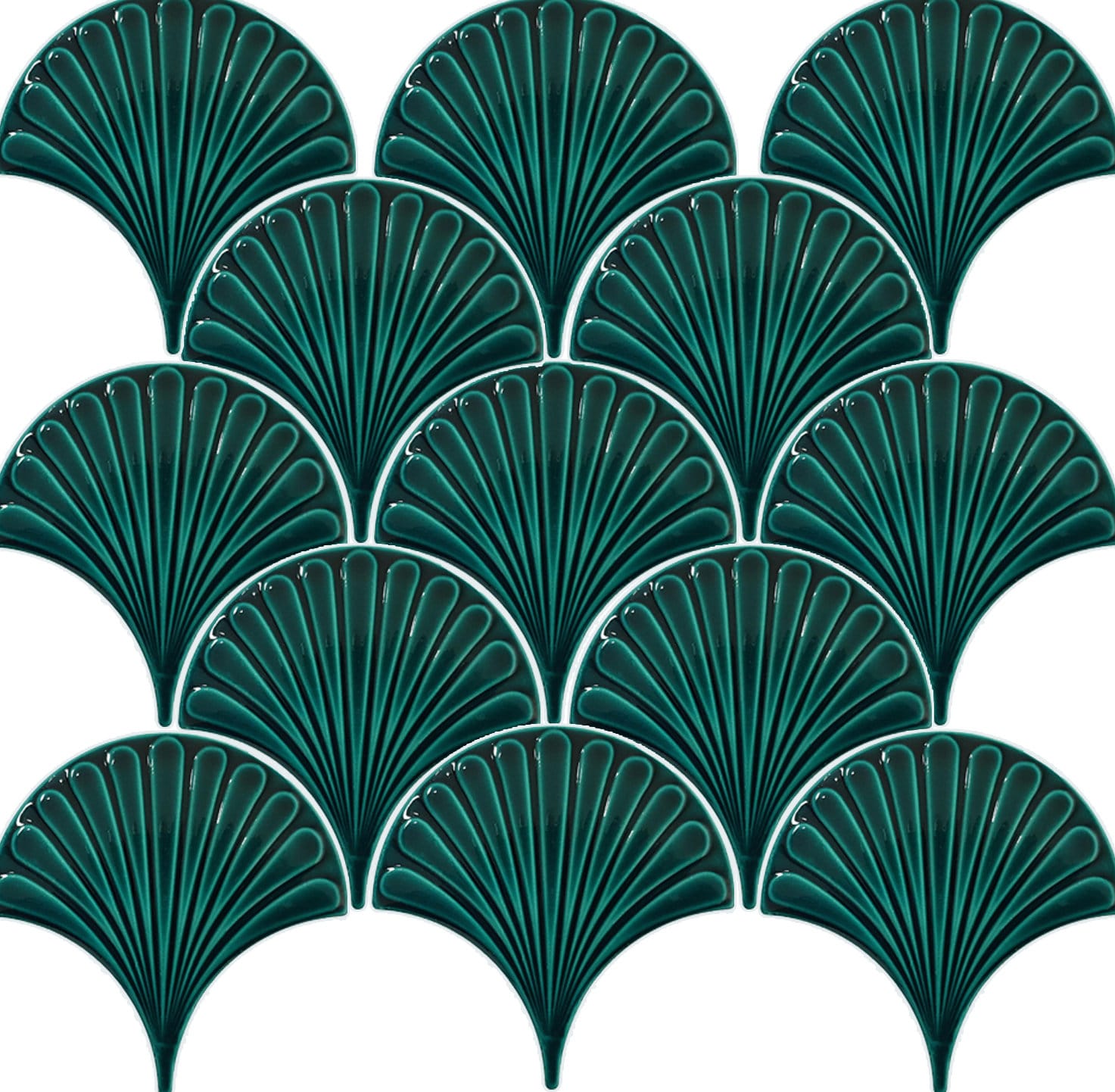 Tiles,mosaic Wall & Floor Tile,green Oyster Fish Scale Pattern Tile ...