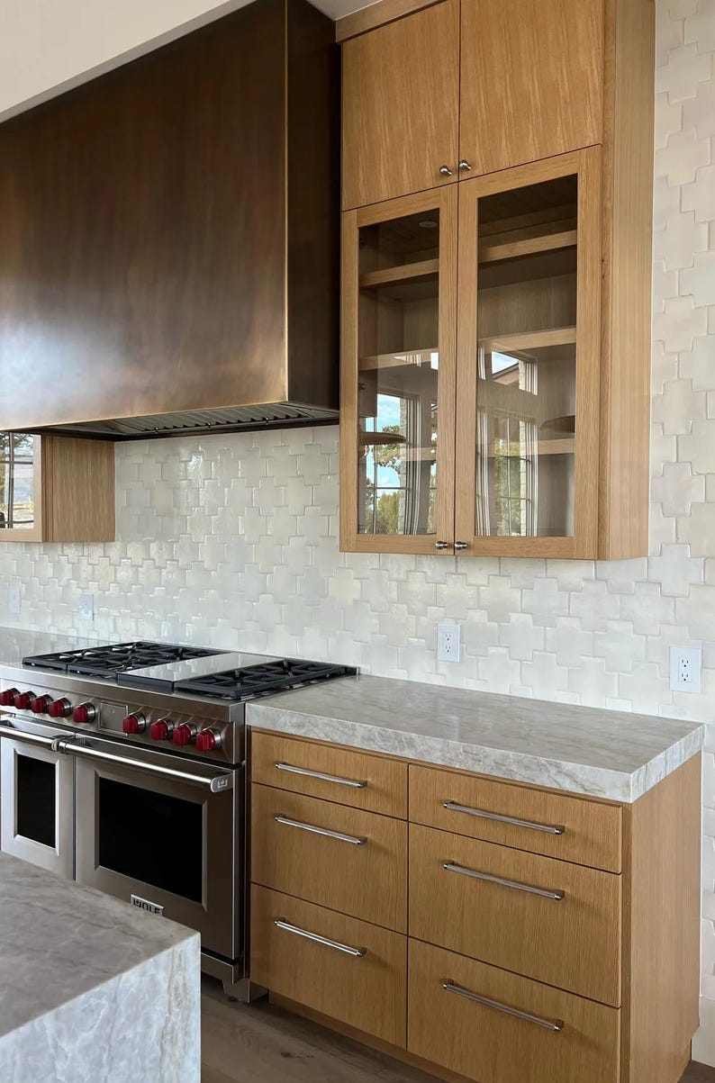 Glazed Terracotta Cross Tile 6 X 6 White Gloss , Modern Cross Tile ...