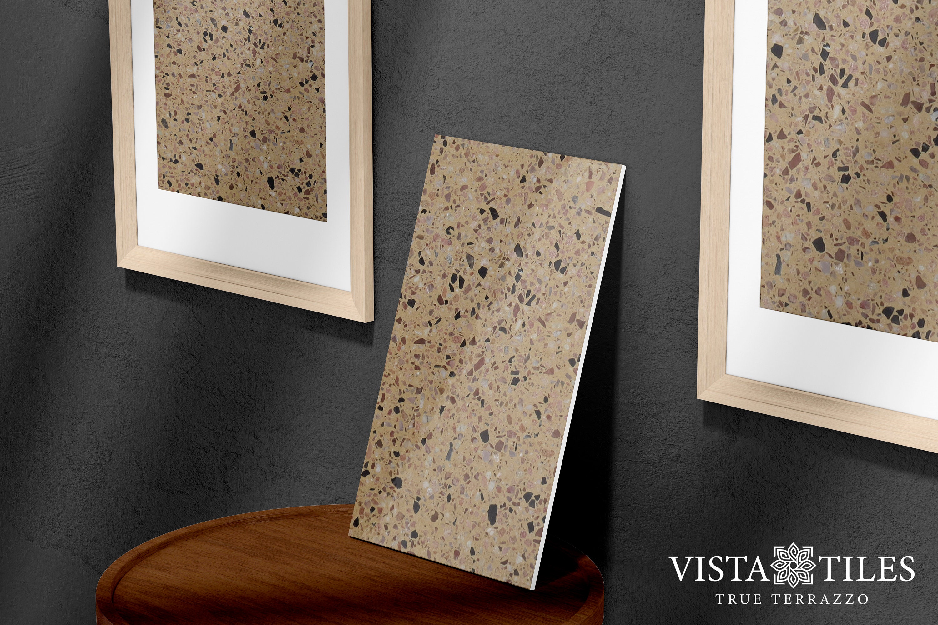 Terrazzo Tile for Indoor and Outdoor / Top Layer Smooth Cement Base ...