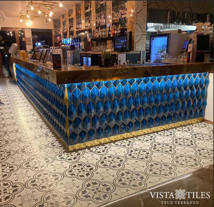 Diamonds Tiles,handmade Tile,natural Clay Tile,blue Ceramic Tile , Wall ...