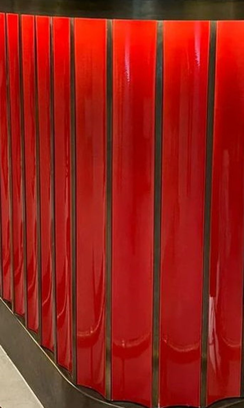 Bar Front Red Tile Ceramic 09x100 ,ceramic Tile,reception Desk Tile ...