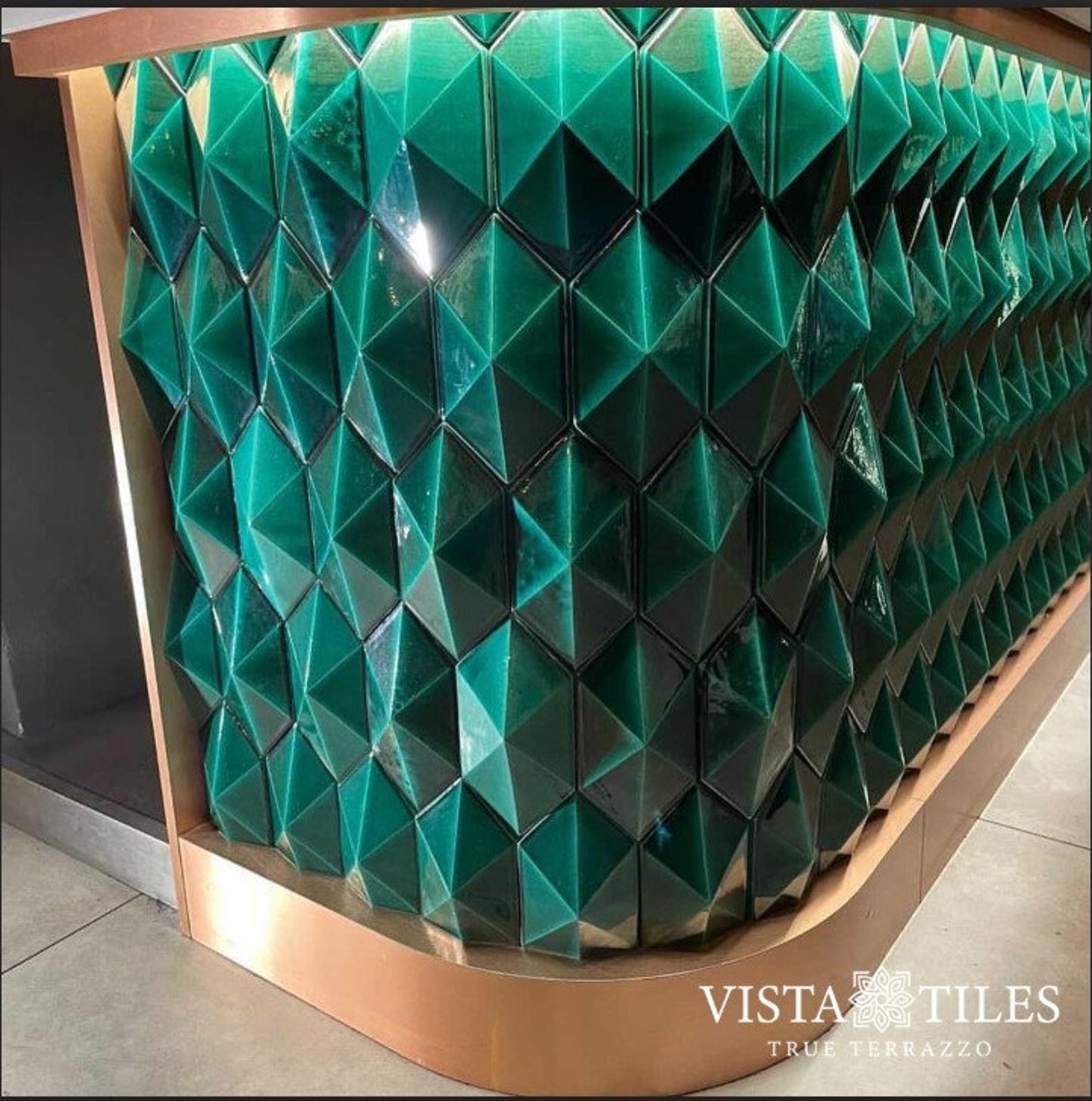 Diamonds Tiles,handmade Tile,natural Clay Tile, Green Ceramic Tile ...