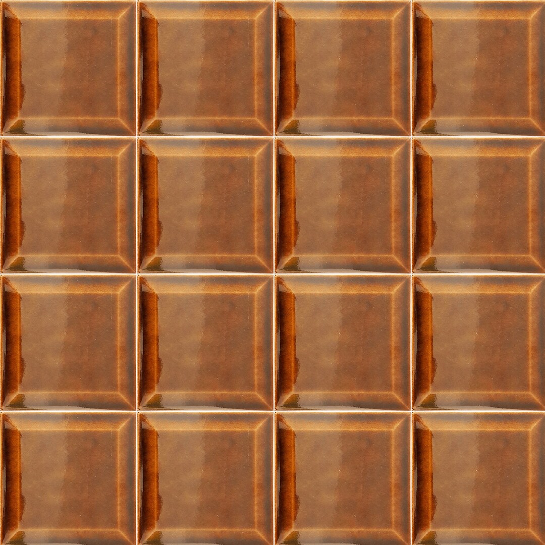 12.5×12.5 Cm Flat Caramel Tile, 1 Sqm2 (10 Sqf ) ,set of 1 M2 ,64 Pcs ...