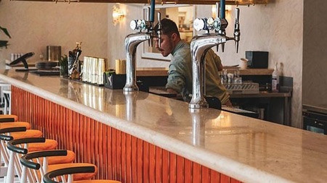 Bar Front Orange Tile Ceramic ,reception Desk Tile,tradition Tile, Bar ...