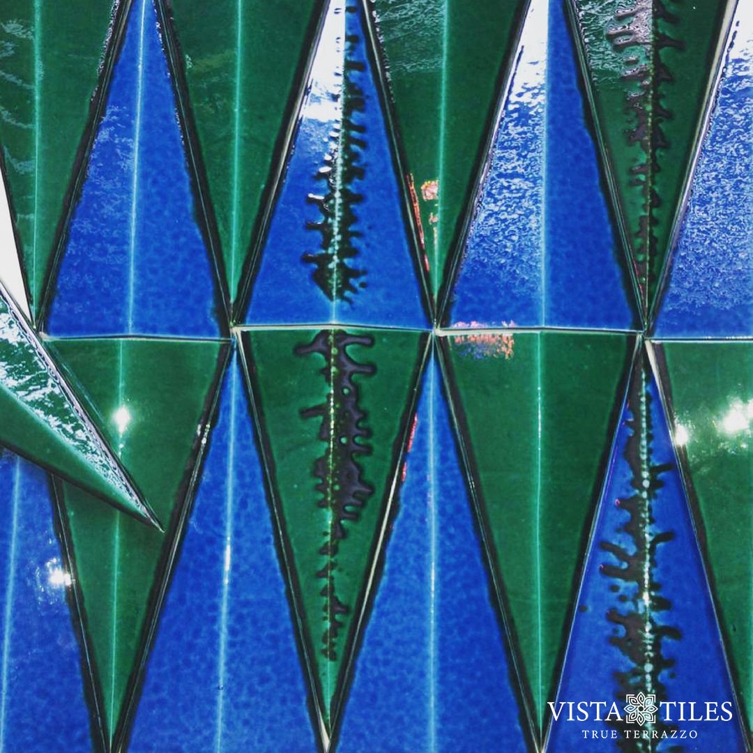 Triangle Pyramid Ceramic Tile , Art Deco Backsplash Tile,, Kitchen Tile ...