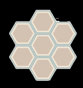 20×20 Hexagon Pattern Floor Tile Sqm2 (10 Sqf ) ,set of 1 M2 ,25 Pcs ...