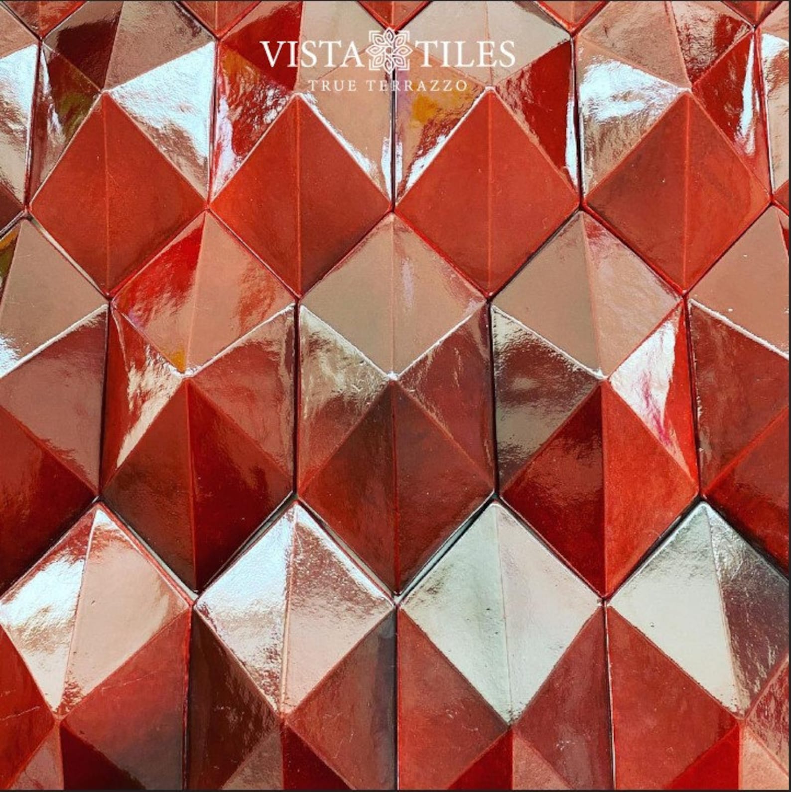 Diamonds Tiles,handmade Natural Clay Tile,diamond Red Ceramic Tile ...