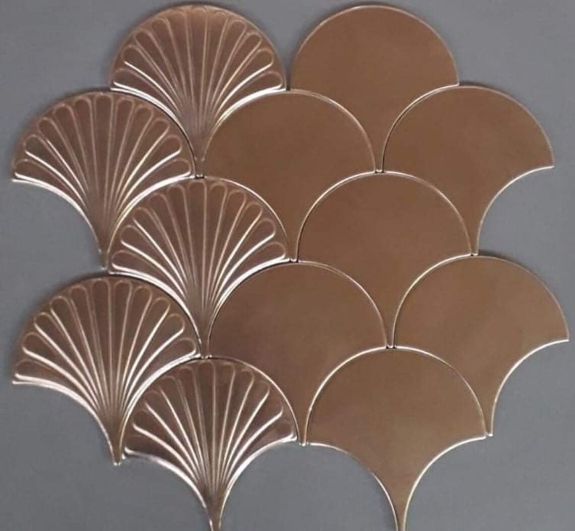 Tiles,mosaic Wall & Floor Tile,gold Leaf Oyster Fish Scale Pattern Tile ...