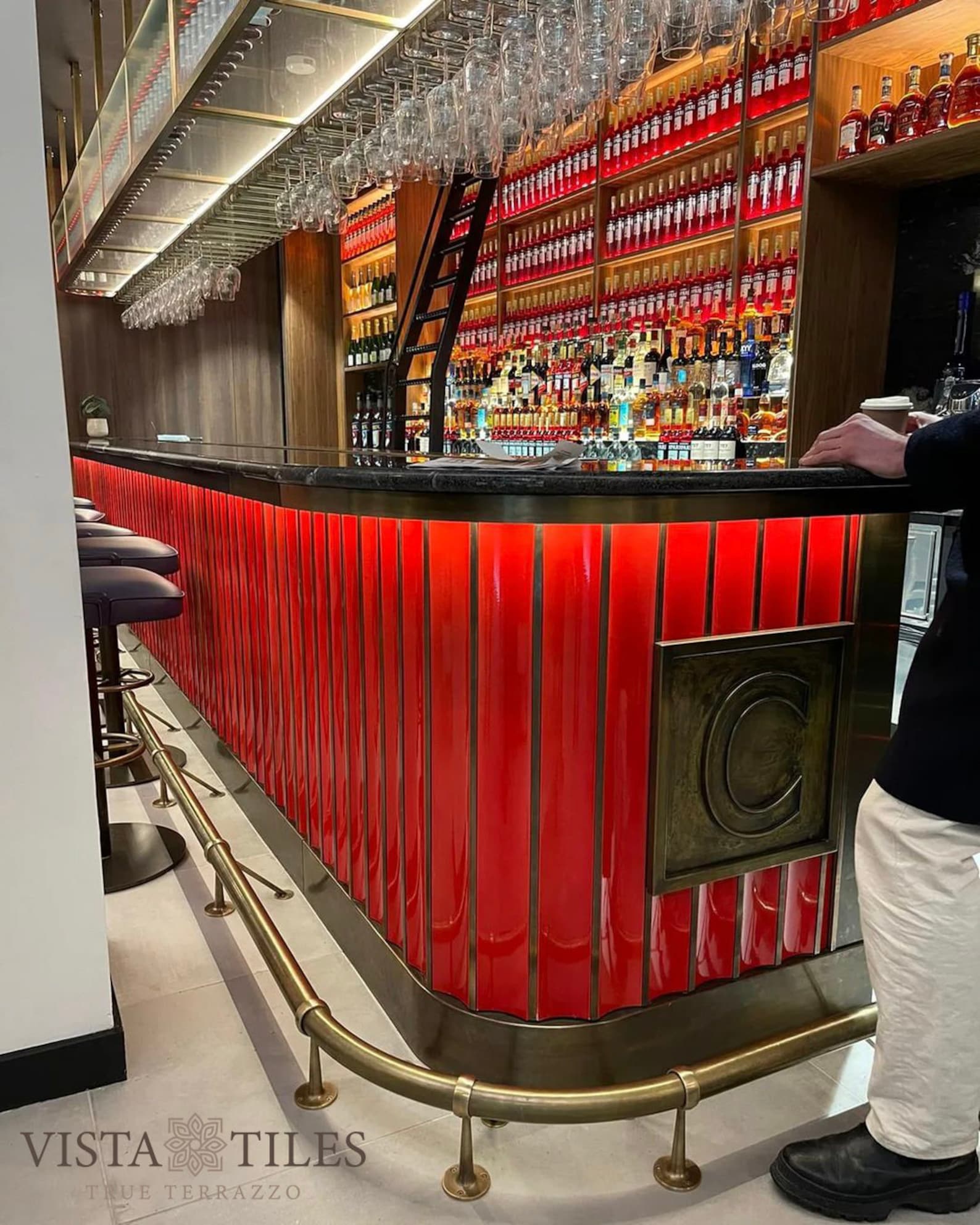 Bar Front Red Tile Ceramic 09x100 ,ceramic Tile,reception Desk Tile ...