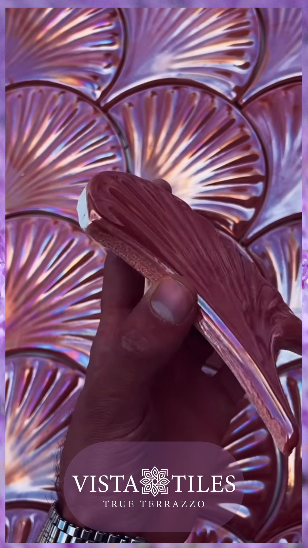 Mosaic Wall ,special Production Pink Ceramic Fish Scale Pattern Tile ...