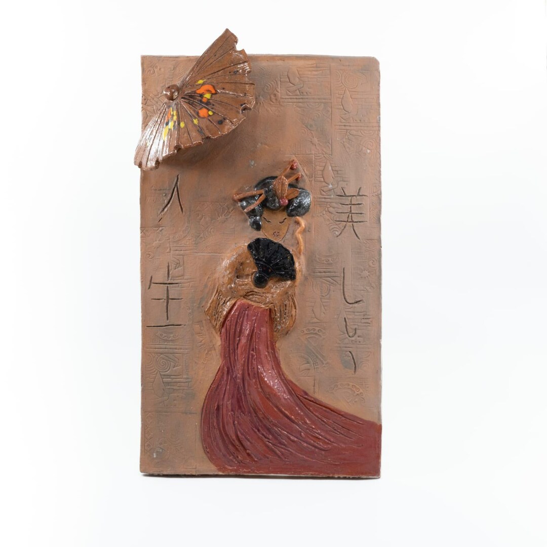 Japanese Girl Clipboard, Perfect Ceramic Decoration Clipboard, Handmade ...