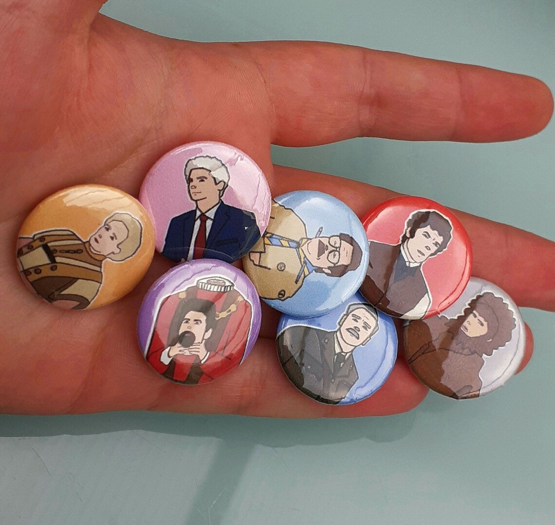 BBC Ghosts Button Badges | Etsy