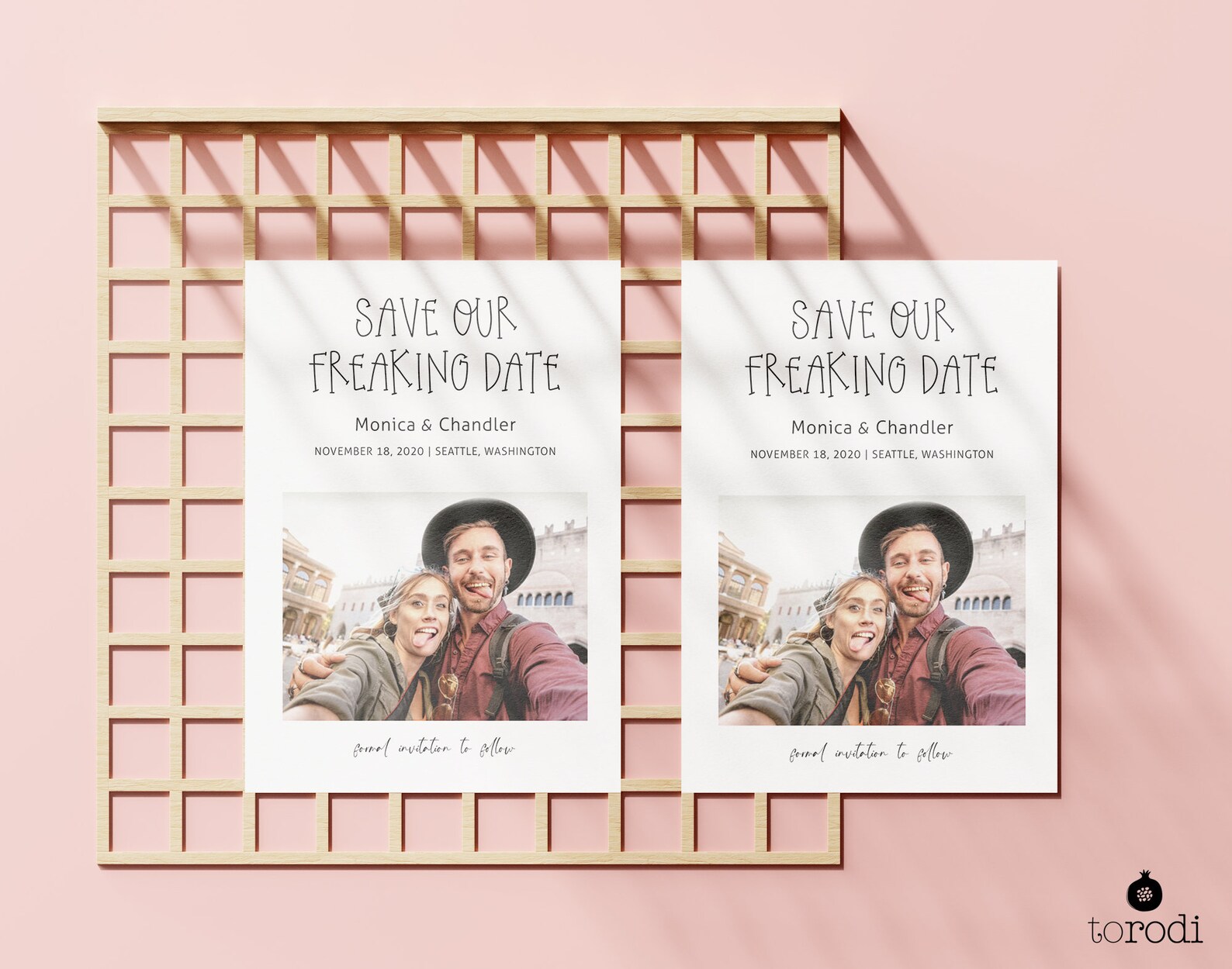 Funny save the date card with photo. Custom save the date. | Etsy