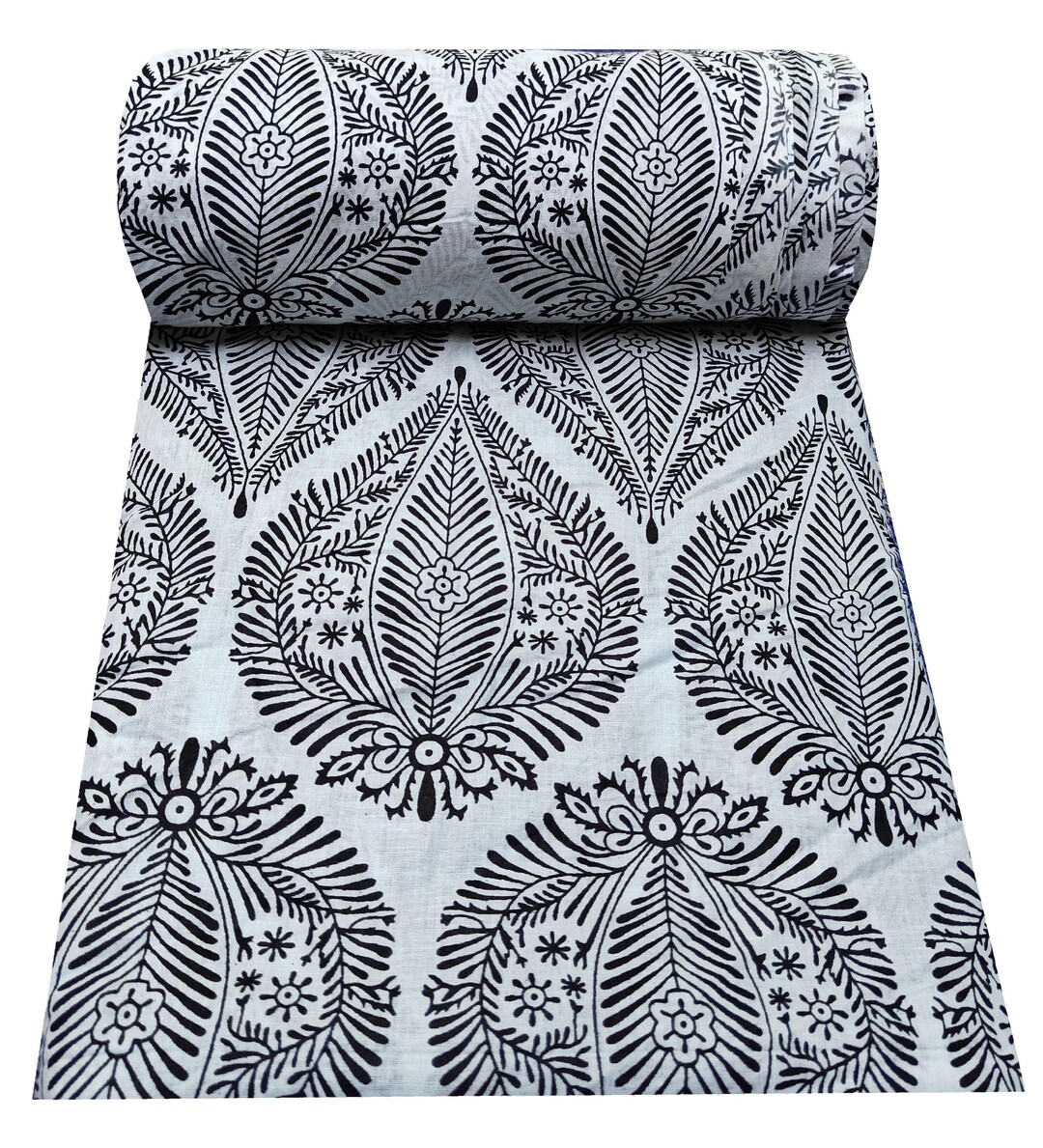 Cotton Floral Print Craft Indian Hand Print Dressmaking Block Sewing ...