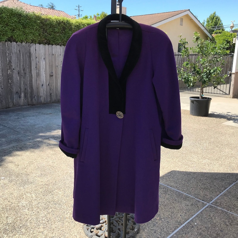 Pleat Back Swing Coat - Etsy