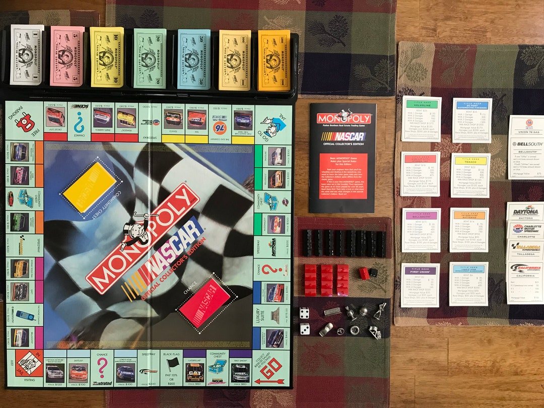 NASCAR Monopoly 1997 Official Collector’s Edition Board Game - Etsy