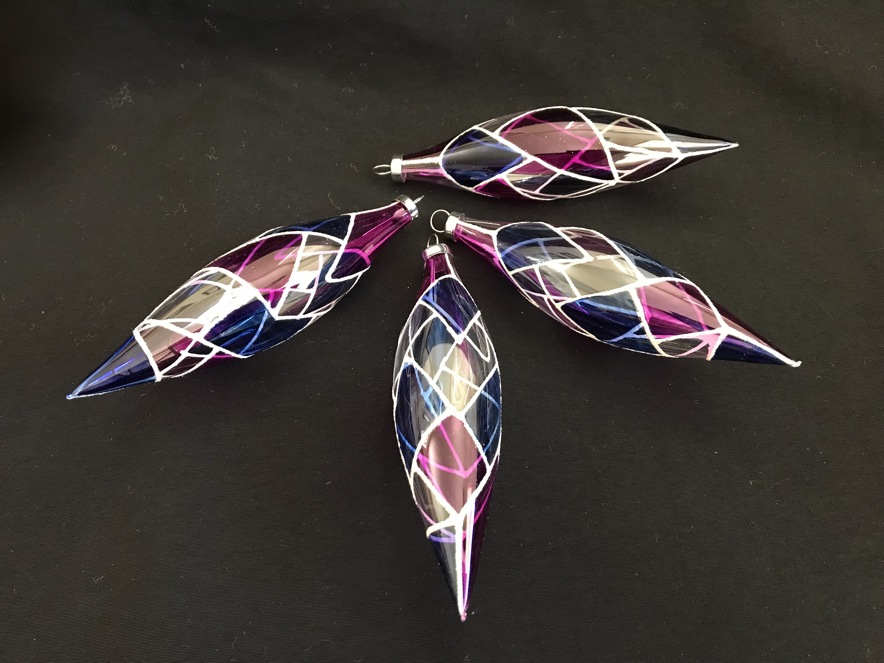 Christmas Tear Drop Ornament Set - Etsy