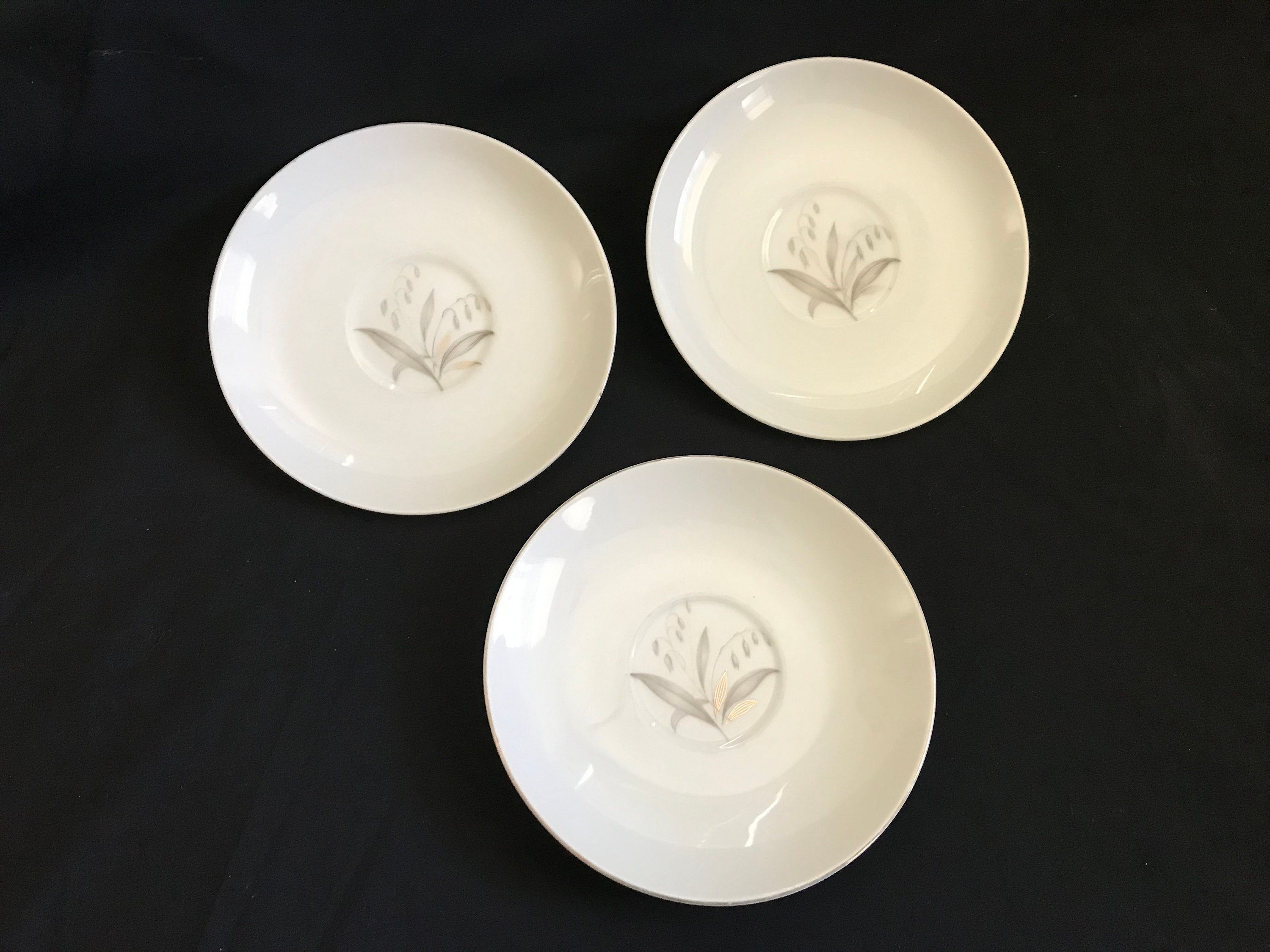 Three Kaysons Fine China Golden Rhapsody Saucer Plates - Etsy
