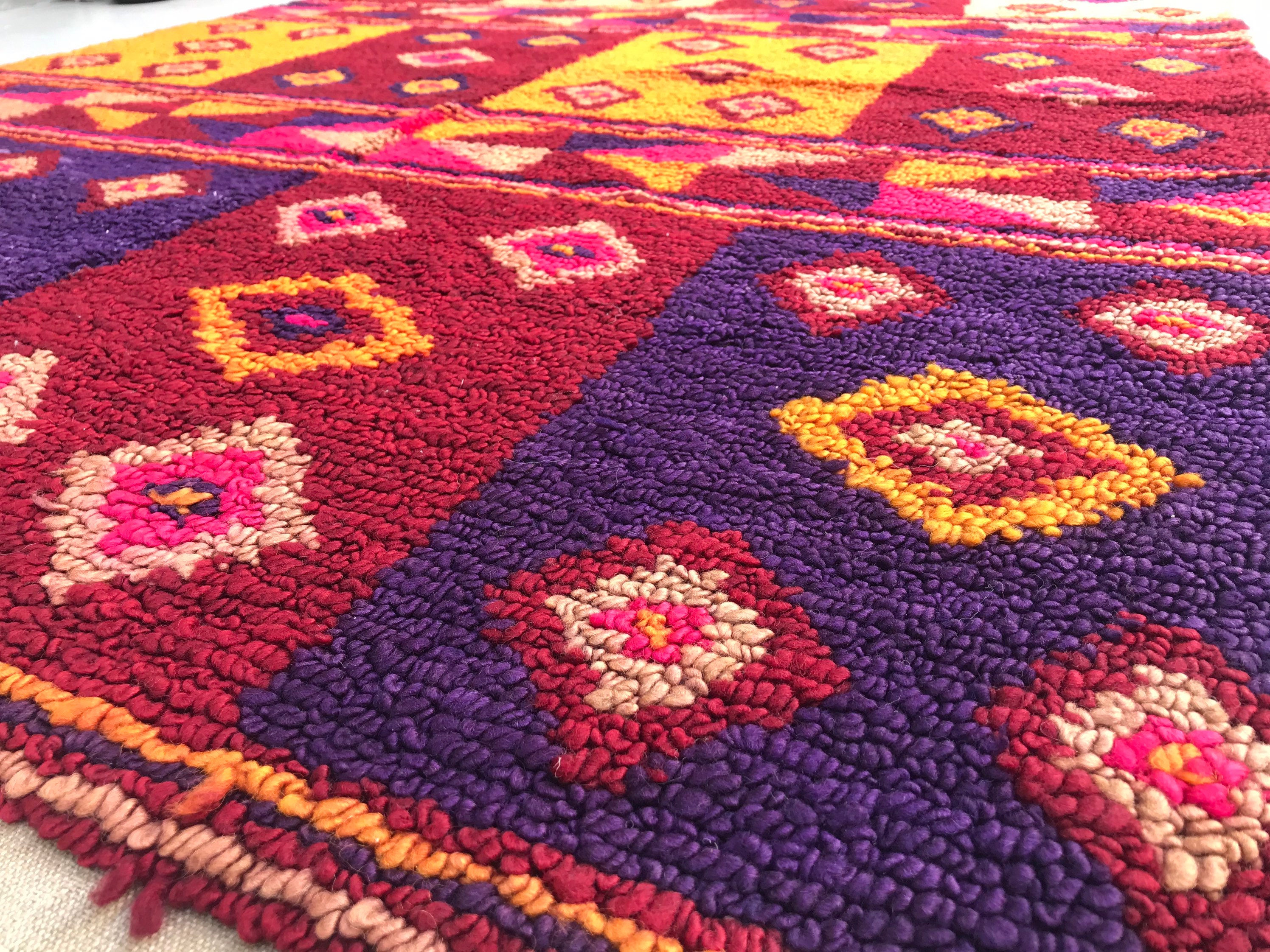 Turkish Tulu Rug Area Shaggy Oriental Rug Long Pile Tribal - Etsy