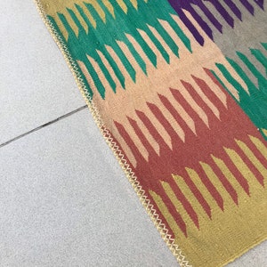 Vintage Turkish Sofrah Kilim Rug Native Tribal Small Kilim Rug ...