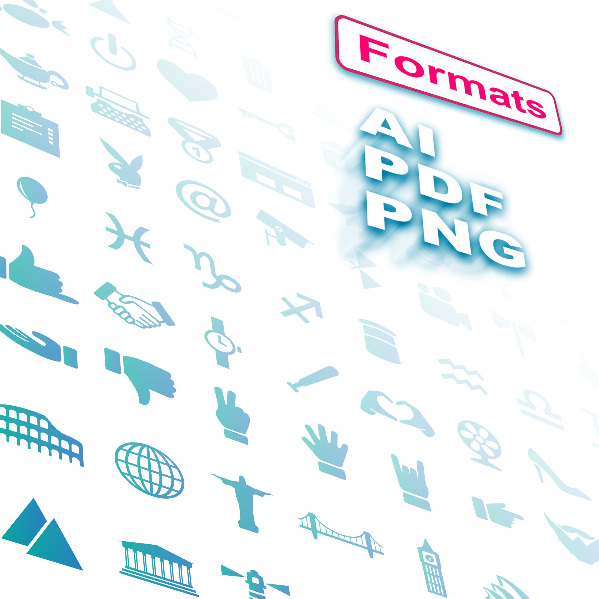 364 Minimal Vector Modern Gradient Icons INSTANT DOWNLOAD Png, Pdf - Etsy