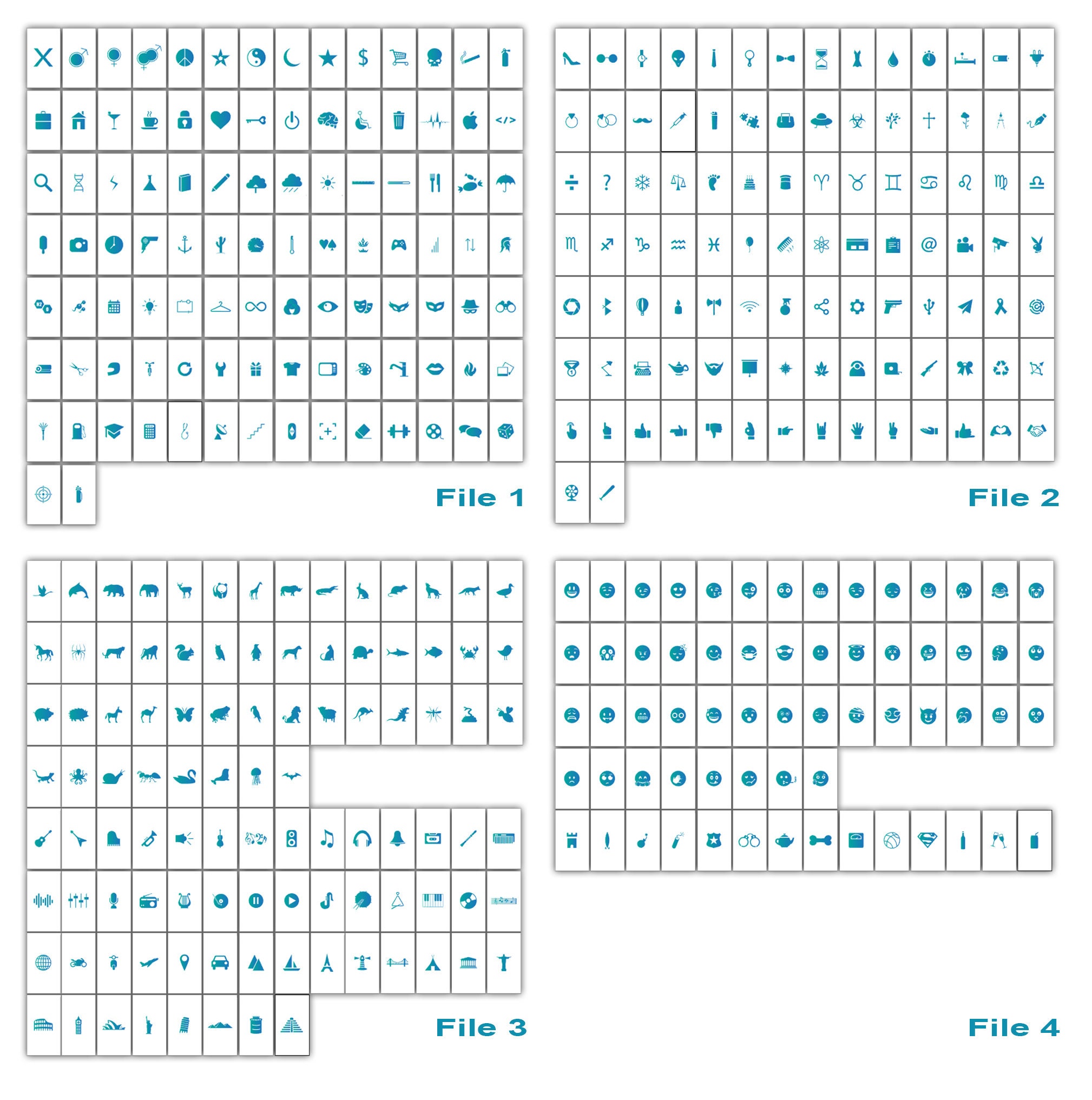 364 Minimal Vector Modern Gradient Icons INSTANT DOWNLOAD Png, Pdf - Etsy