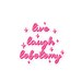 Live Laugh Lobotomy Sticker- Water Bottle Sticker, Funny Sticker, Live ...