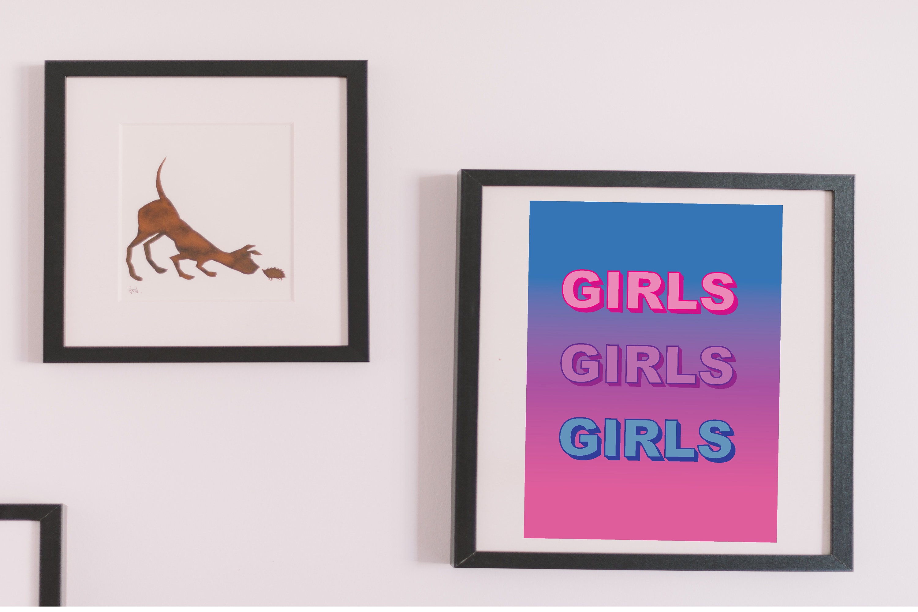 Girls Poster Bi Pride, Bi Girls Poster, Trendy Poster, Wall Art Decor ...