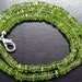 PERIDOT Square Necklace, Smooth Peridot Square Beads Jewelry, Natural ...