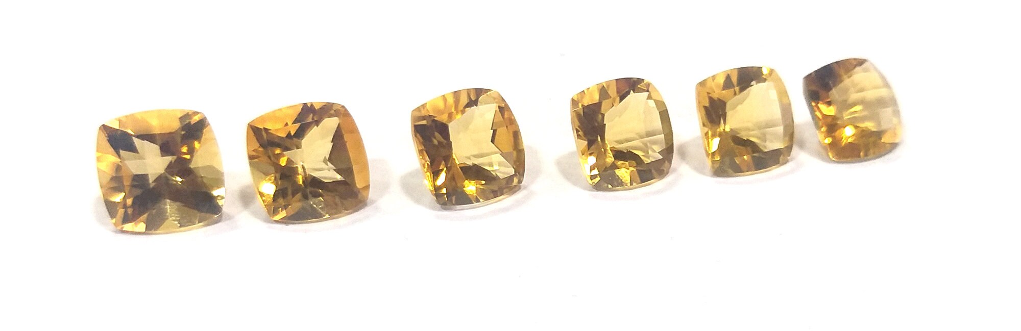Square Cut Citrine,jewelry Making Gemstone, Natural Citrine Gemstones ...