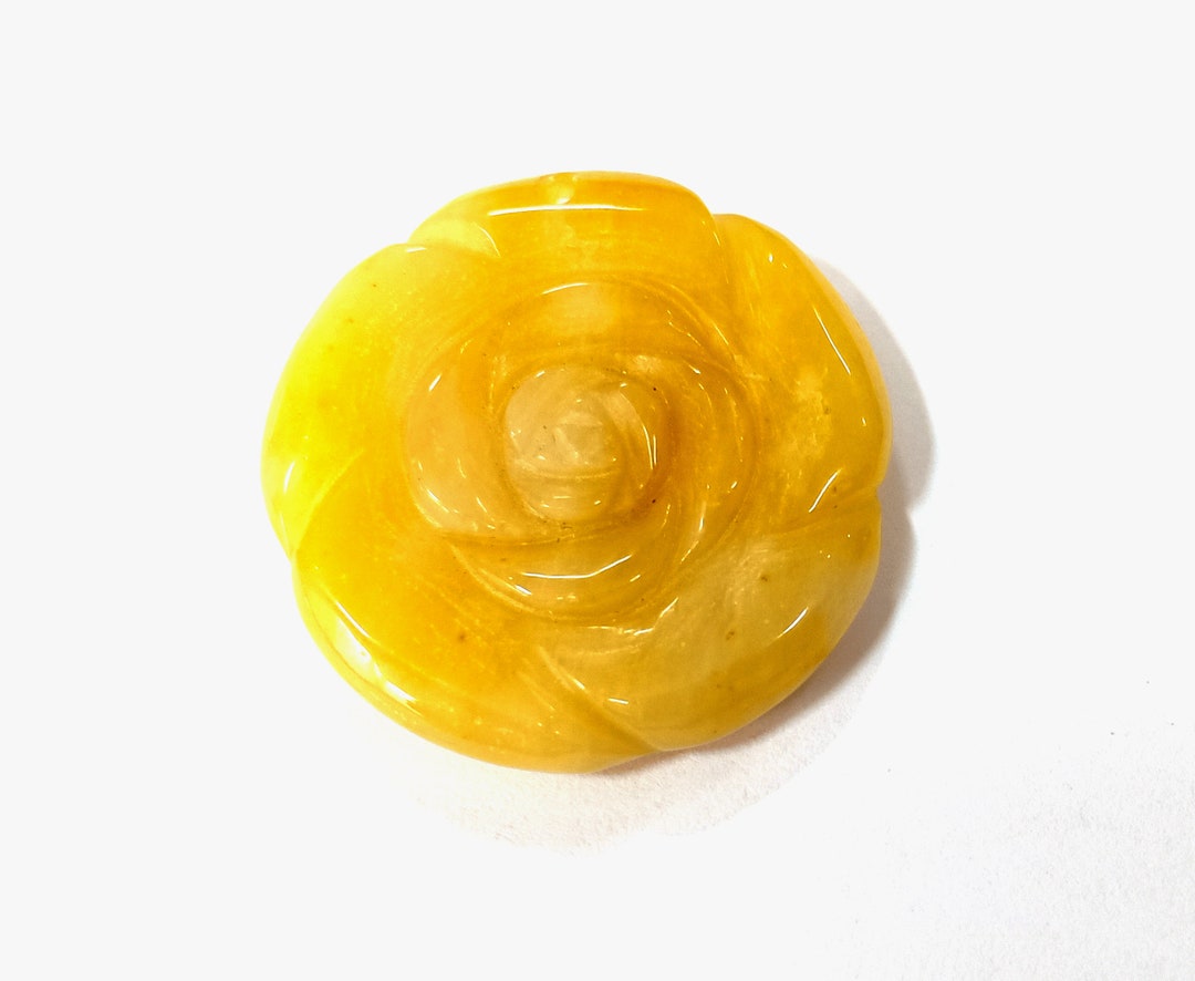 Natural Pitch Quotes Flower Carved Stone, Pitch Quotes Gemstone Carving ...