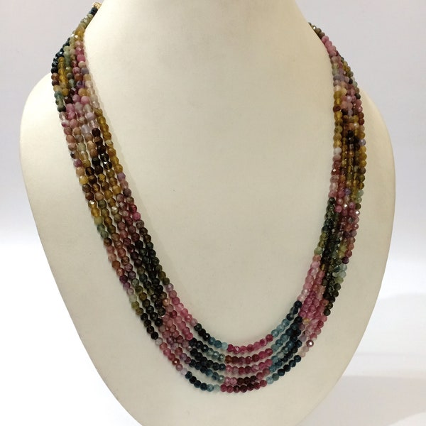 Multi Strand Beaded Necklace - Etsy