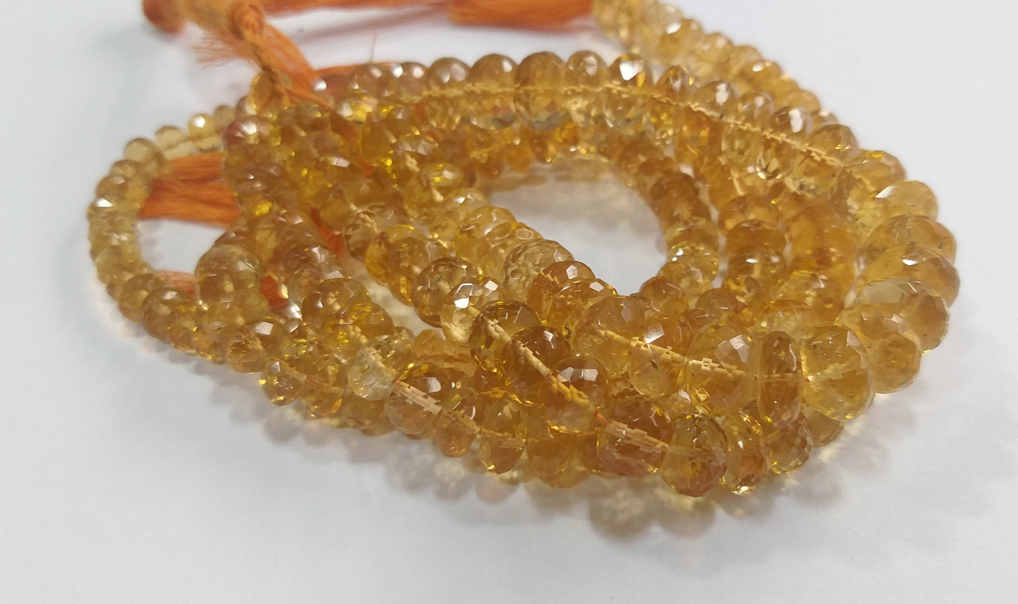 Top Quality Citrine Beads Natural Citrine Rondelle Faceted - Etsy UK