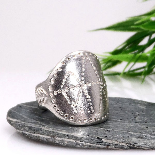 Chunky Silver Ring - Etsy