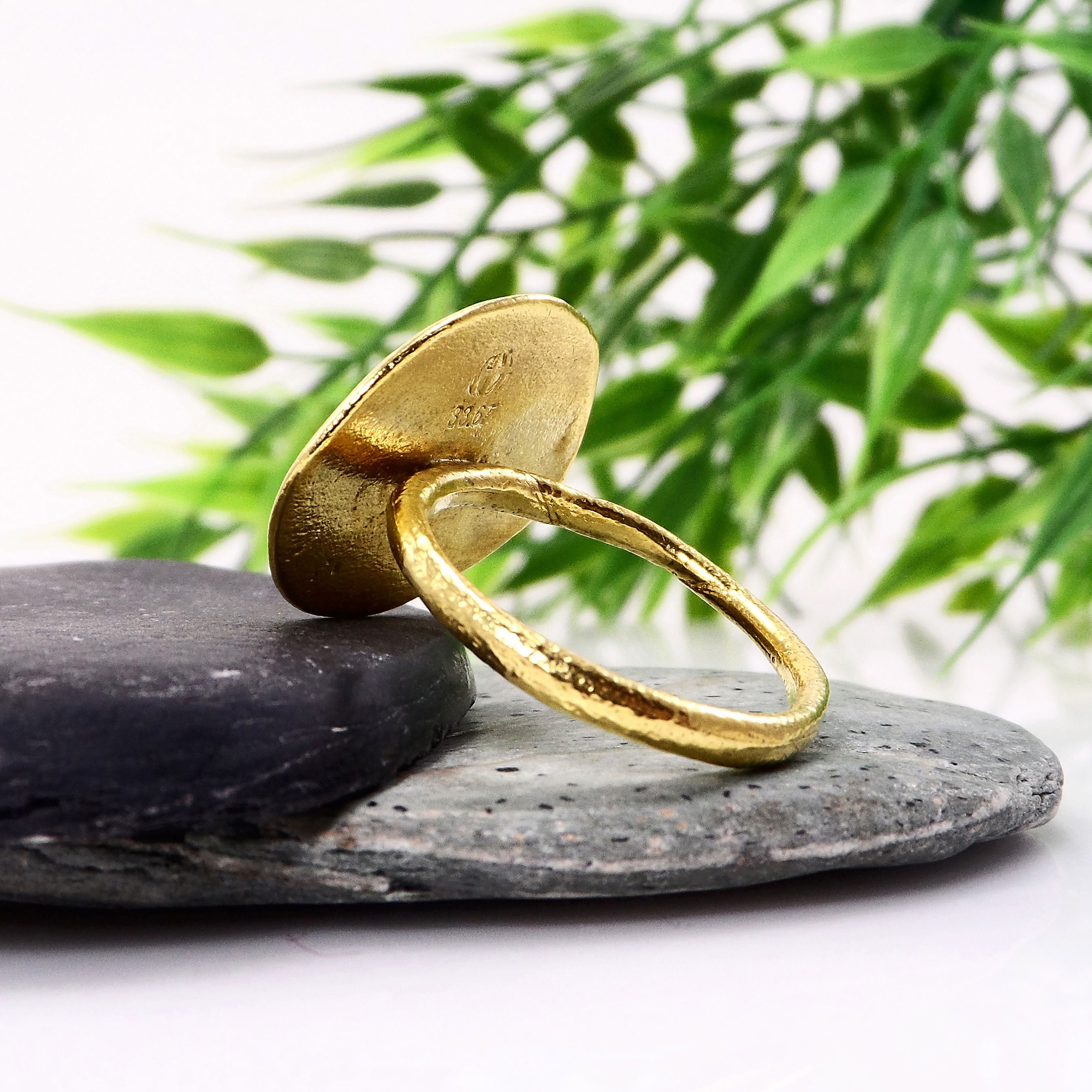 Simple Gold Flower Ring Daisy Ring Gold Blossom Ring Boho | Etsy