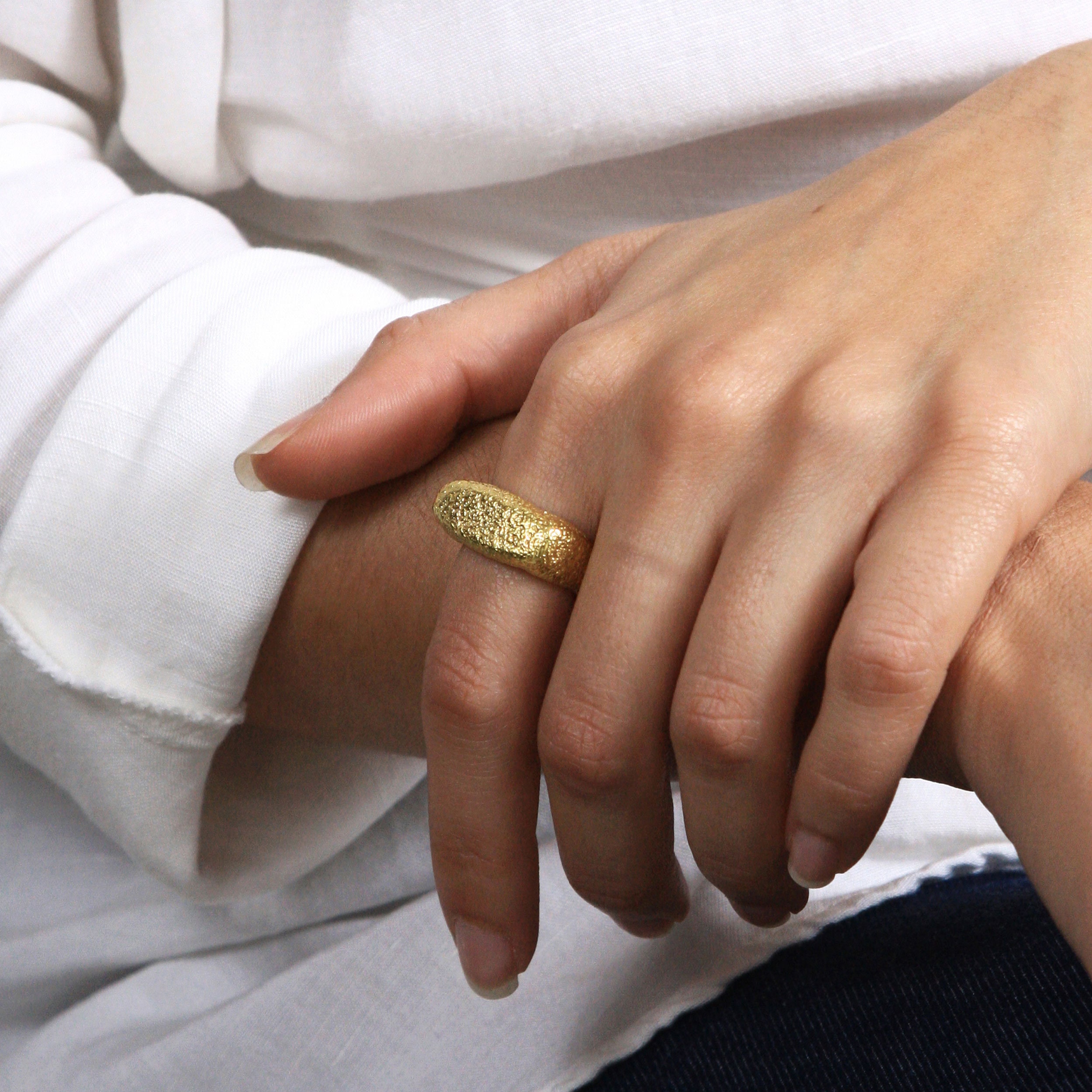 Rustic Minimalist Gold Ring Geometric Ring Simple Gold Ring | Etsy