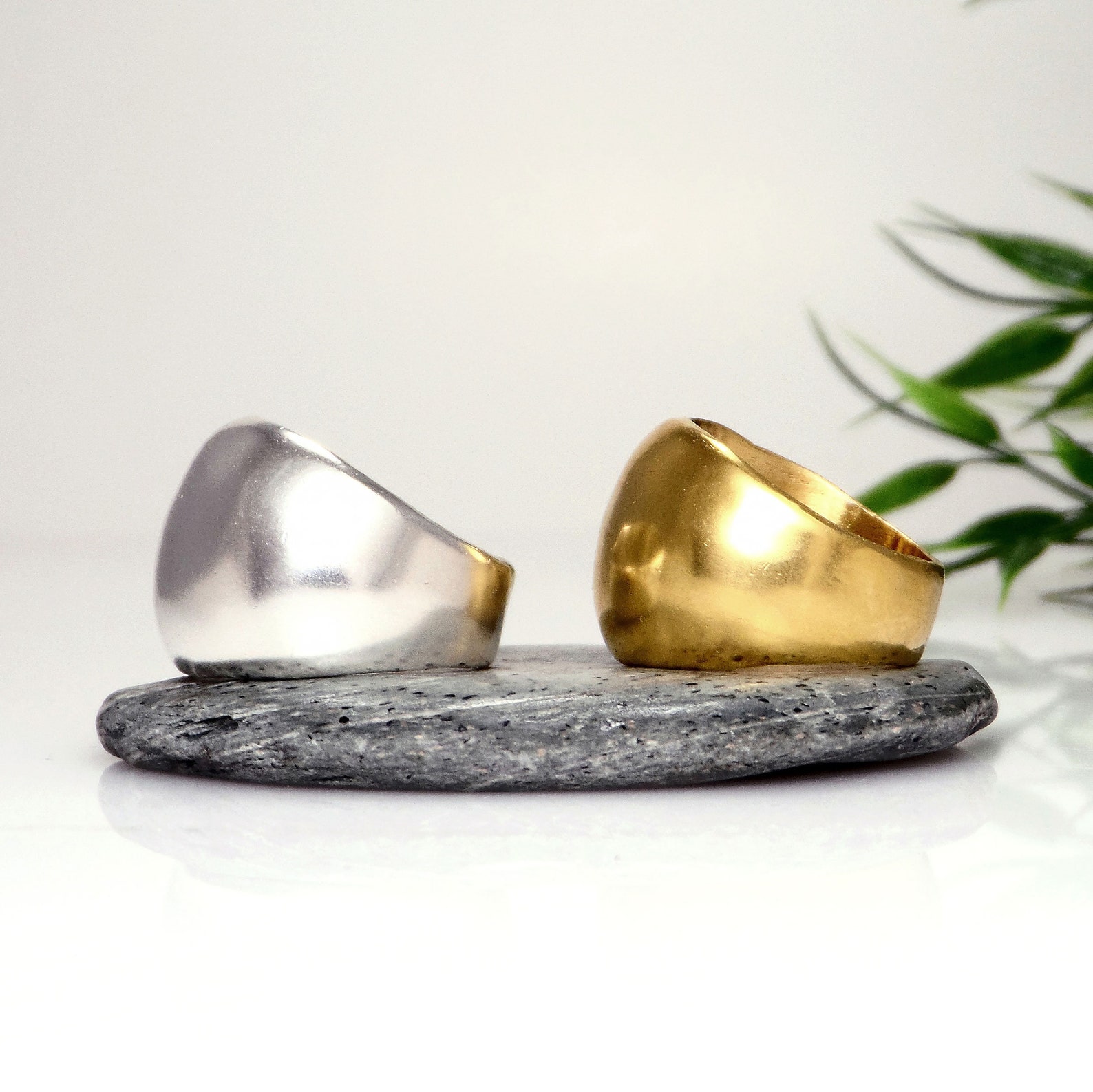 Sterling Silver Dome Ring Solid Silver Statement Ring - Etsy