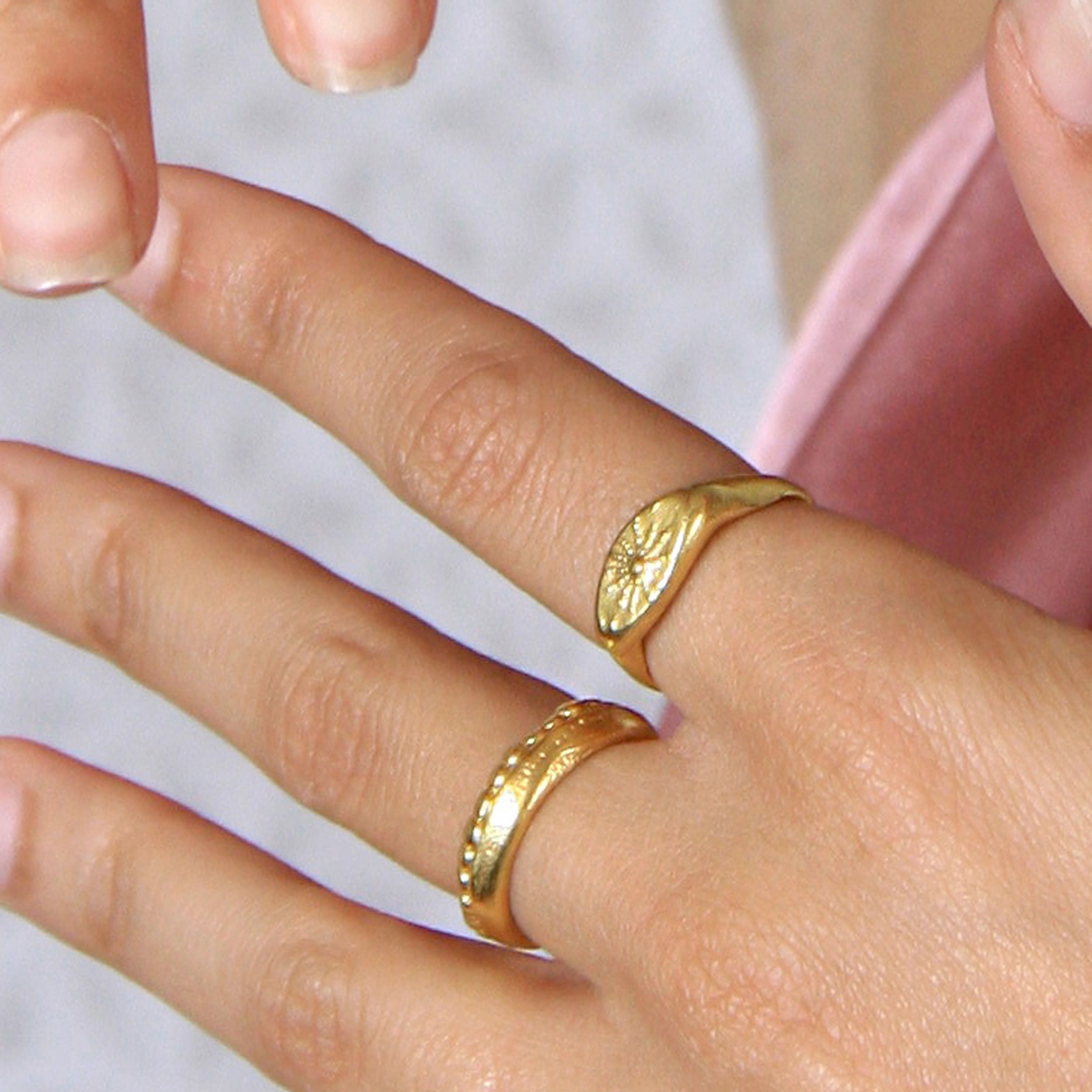 Silver Sun Signet Ring Pinky Sun Ring Ancient Signet Ring Sun Symbol ...