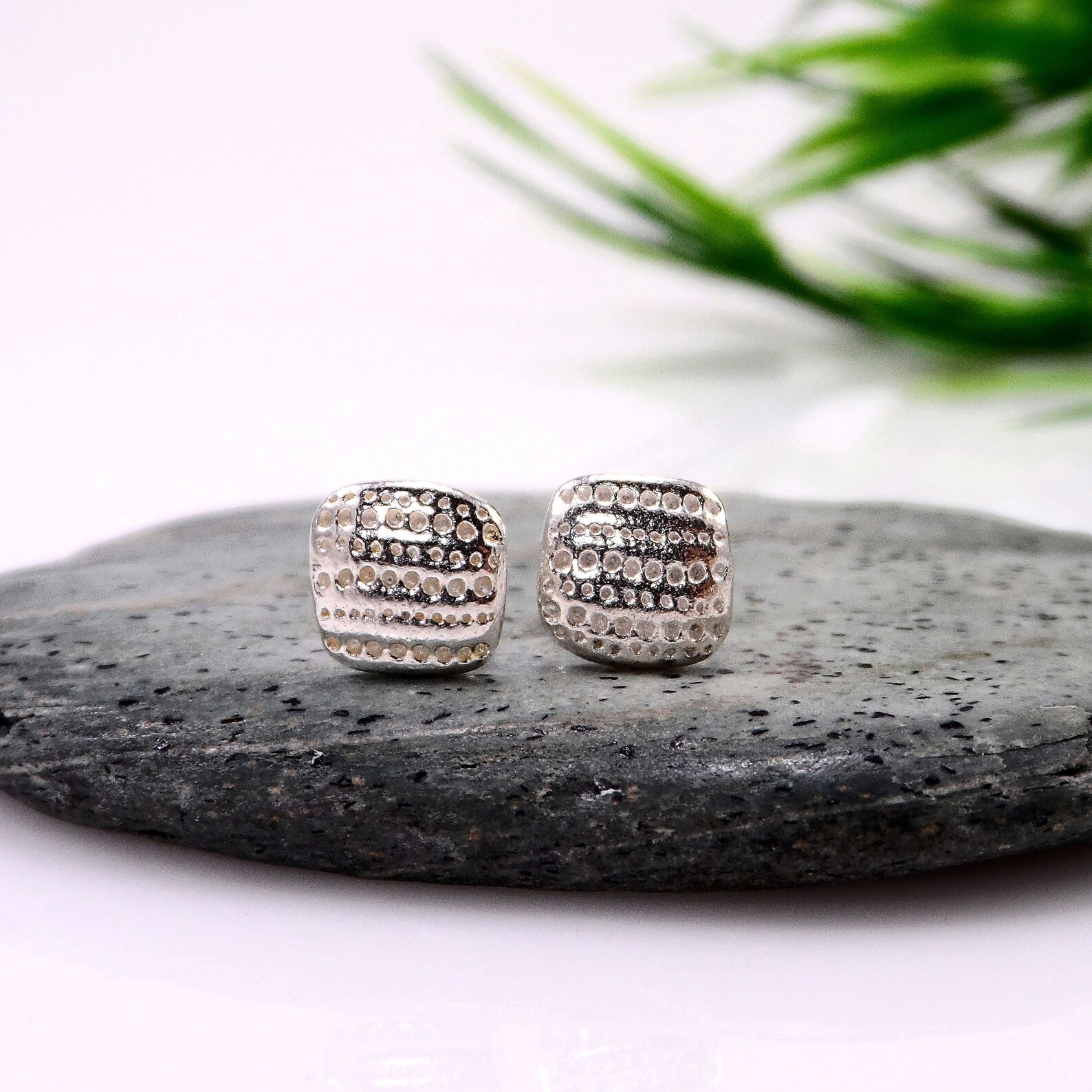 Boho Earring Studs Silver Stud Earrings Bohemian Small Earring Studs ...