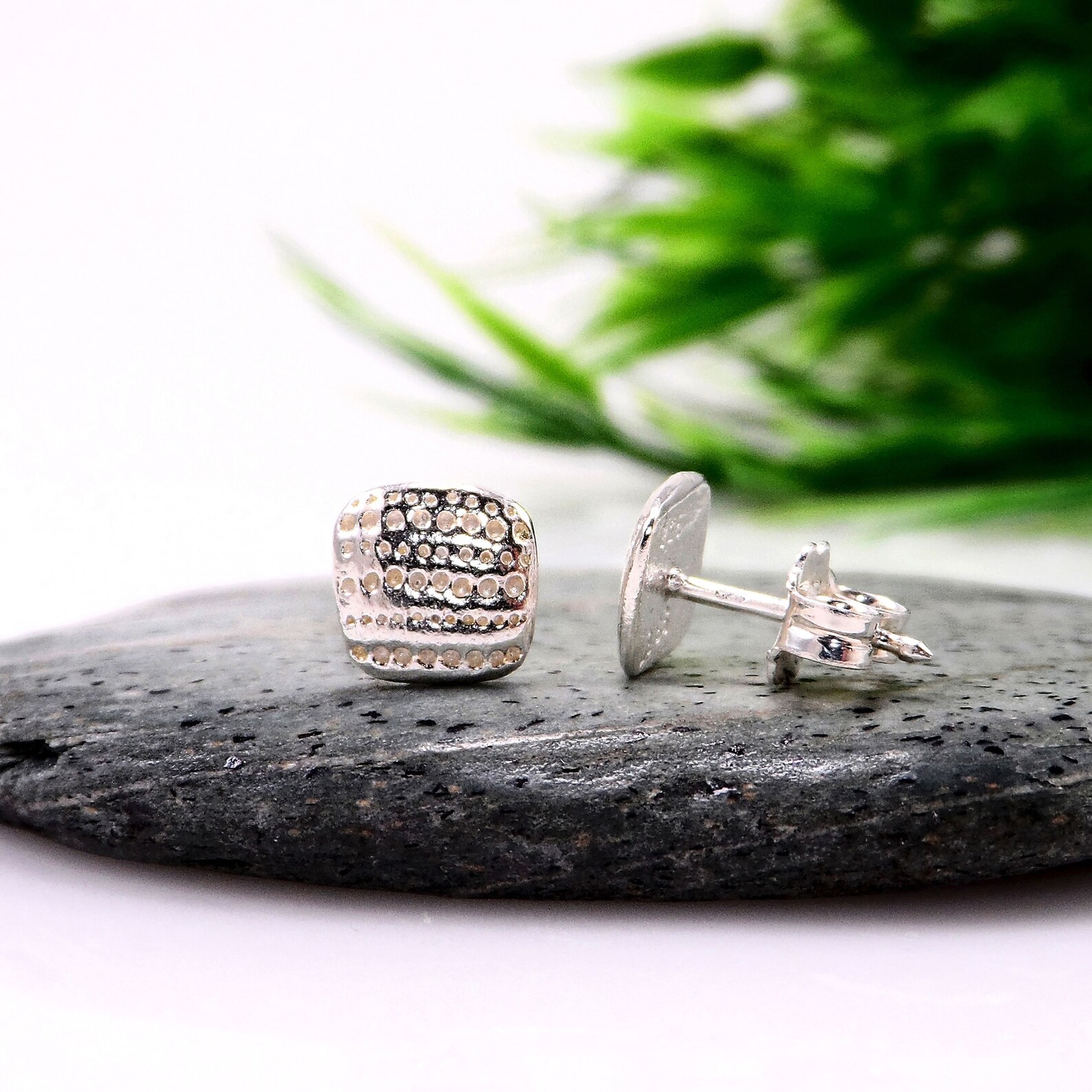 Boho Earring Studs Silver Stud Earrings Bohemian Small Earring Studs ...