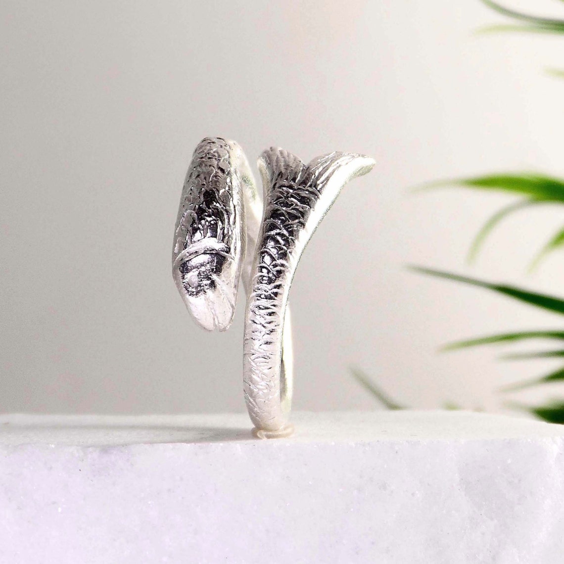 Sterling silver fish ring for women Gold fish ring Vintage | Etsy