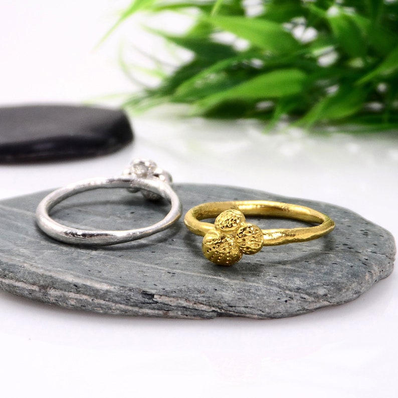 Delicate Stacking Ring Dainty Boho Gold Ring Gold Stack Ring Gold Layer ...