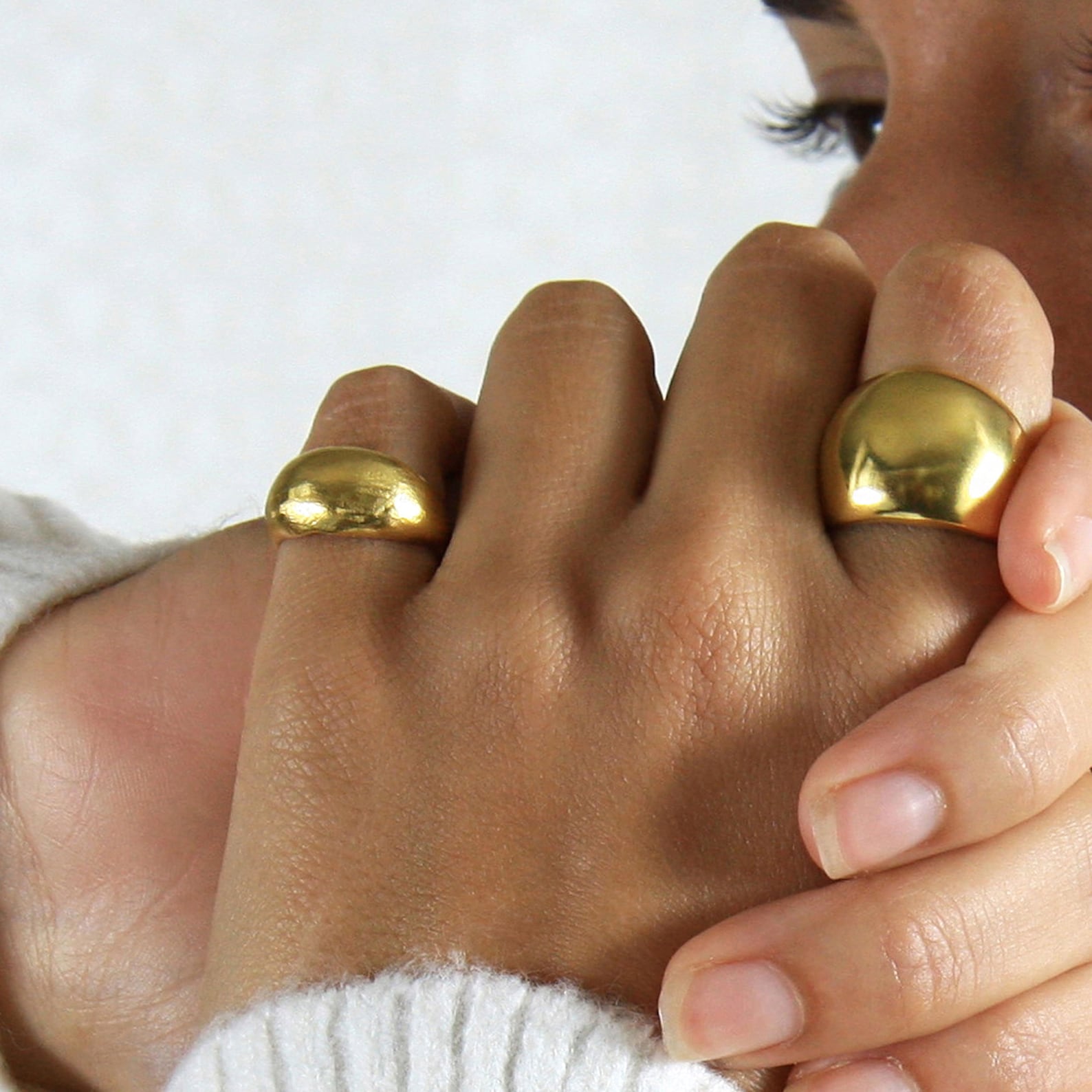 Sterling Silver Pinky Ring for Women Chunky Little Finger Ring - Etsy